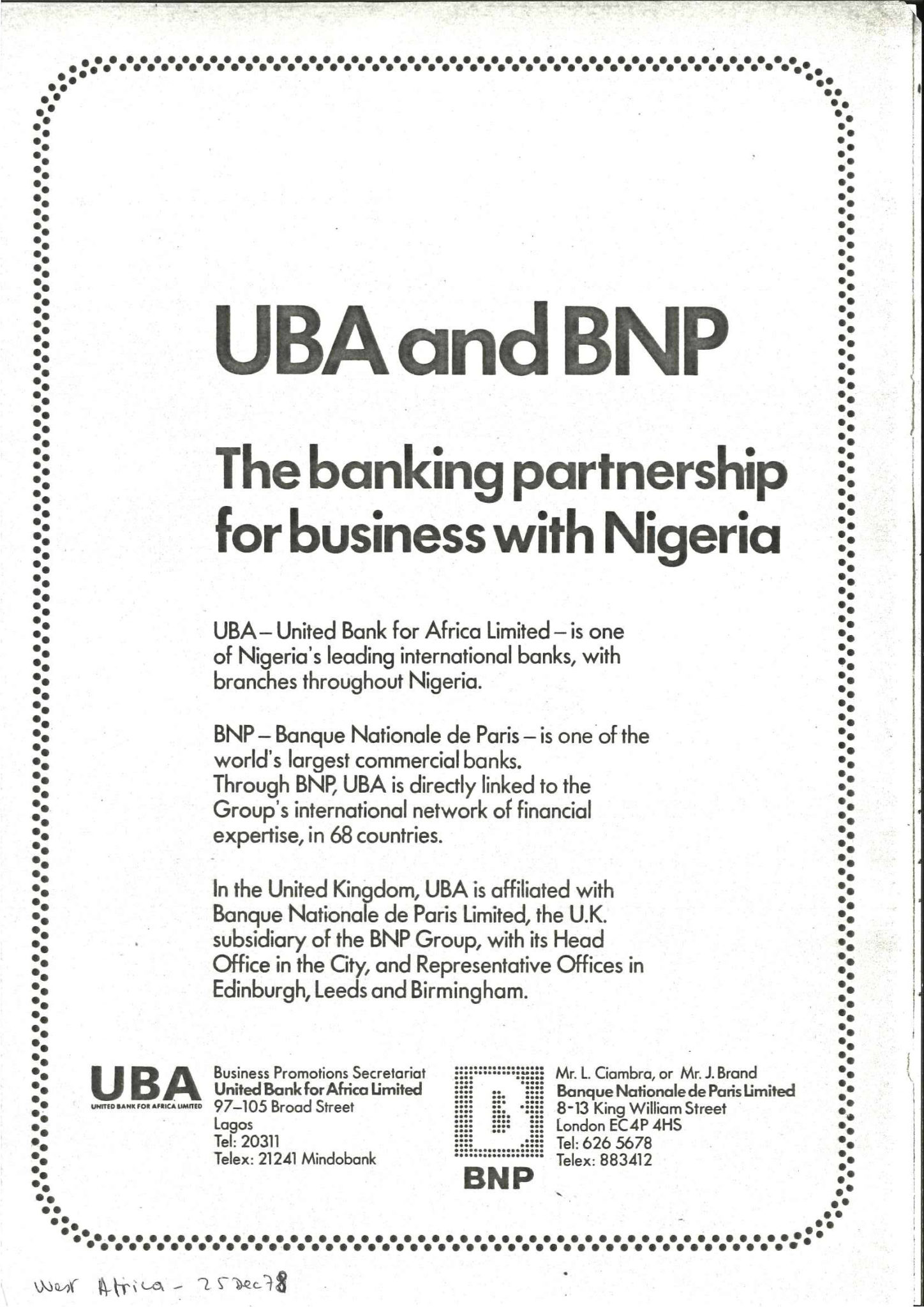 The BNP Paribas Group in London and its staff - BNP Paribas